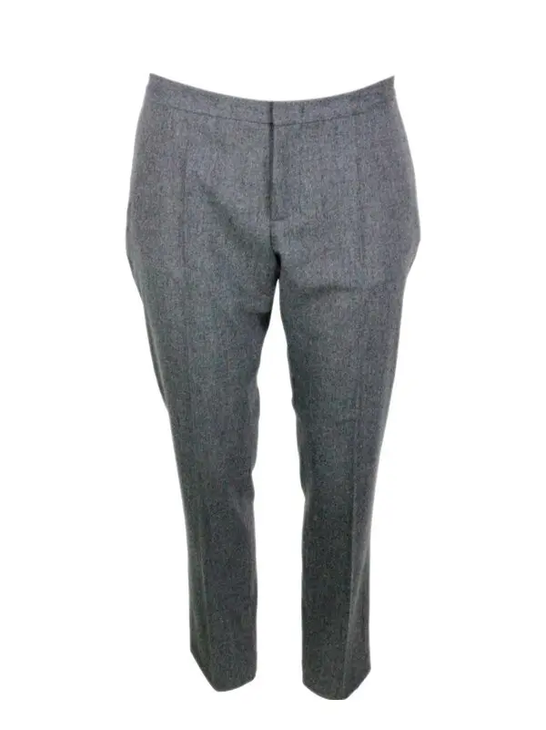 Fabiana Filippi Embellished Straight Leg Trousers - Gray