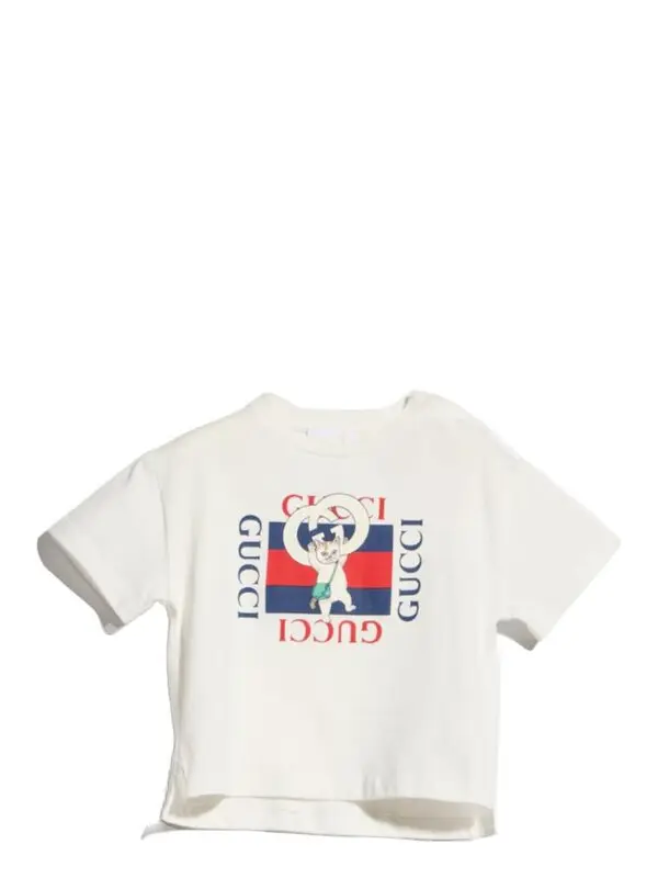 Gucci Baby Cotton T-shirt With Print - White