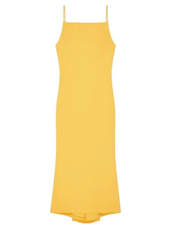 Givenchy Sliced Midi Dress In Crepe Cady - Aureus