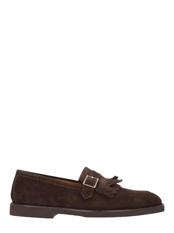 DOUCAL'S Round Toe Loafers - Black