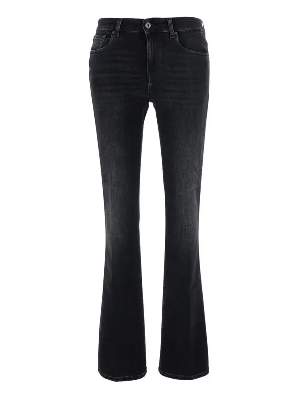 Ag High-waist Bootcut Jeans - Grey