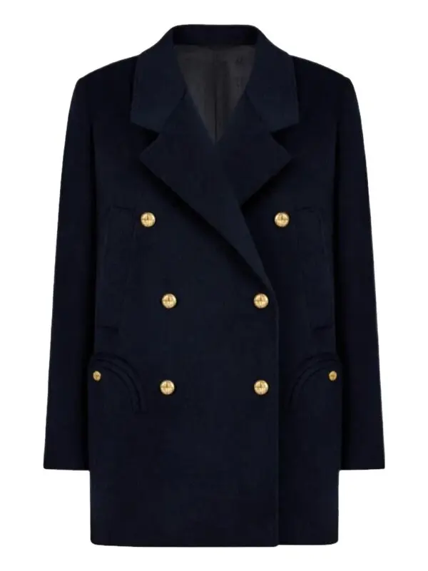 BLAZÉ MILANO Double-breasted Peacoat - Navy