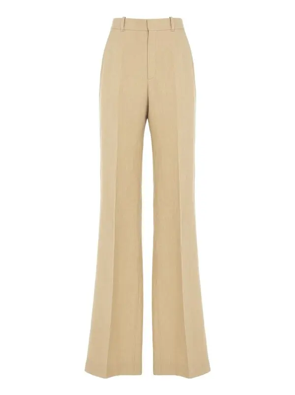 Chloé High-waisted Tailored Trousers - Nude