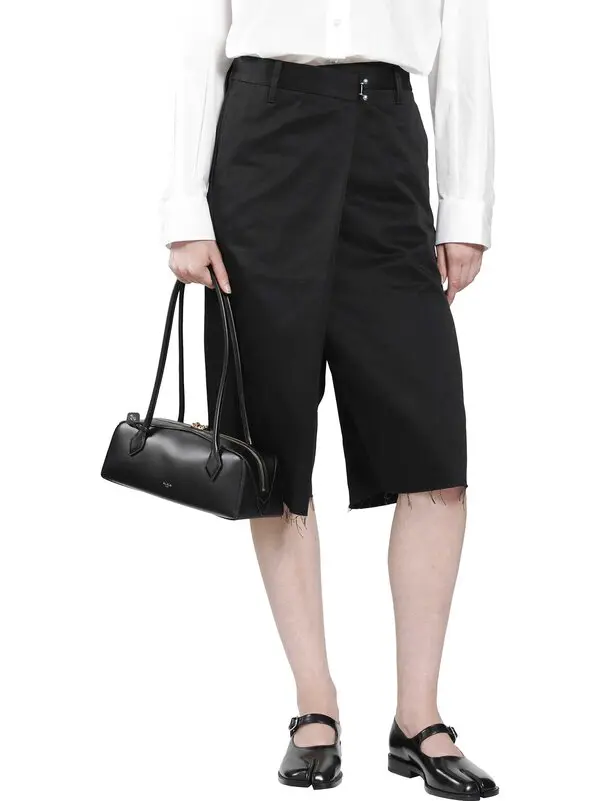 MAISON MARGIELA Cotton Wrap Shorts - Black