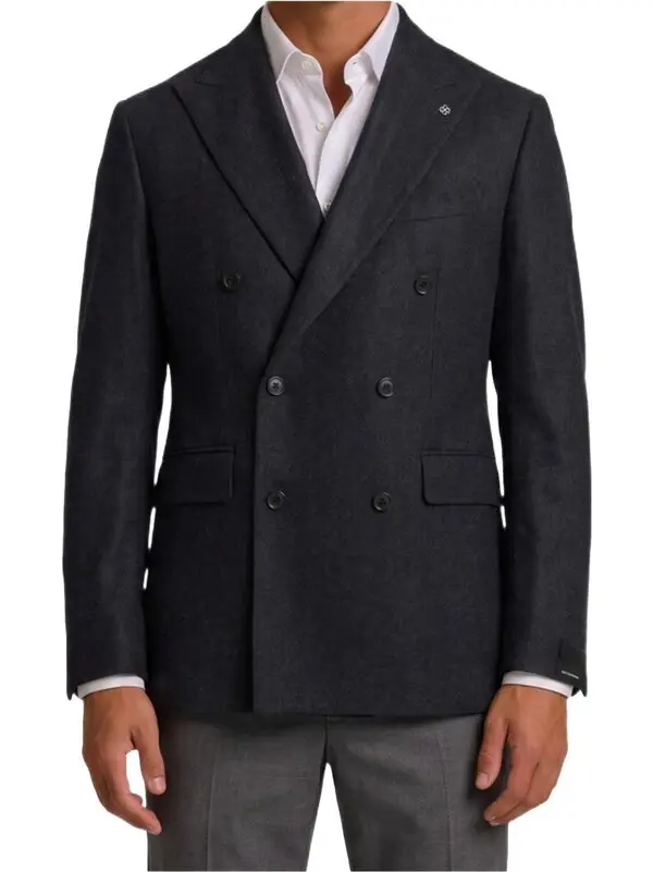 Tagliatore New York Double-breasted Jacket - Charcoal-grey
