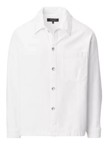 Rag & Bone Denim Shirt - White Washed