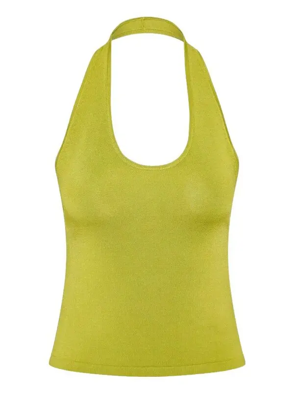 Posse Camisole Knit Top With Ribbed Details - Char