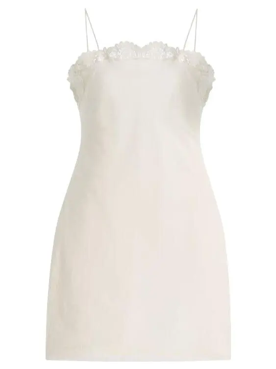 Posse Lace-trimmed Mini Dress - Cream