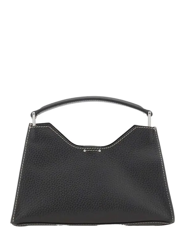 GIANNI CHIARINI Aurora Top Handle Shoulder Bag - Black