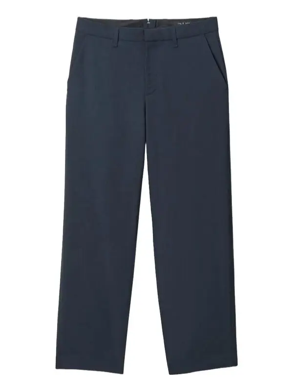 Rag & Bone Baggy Wool Trousers - Navy Blue