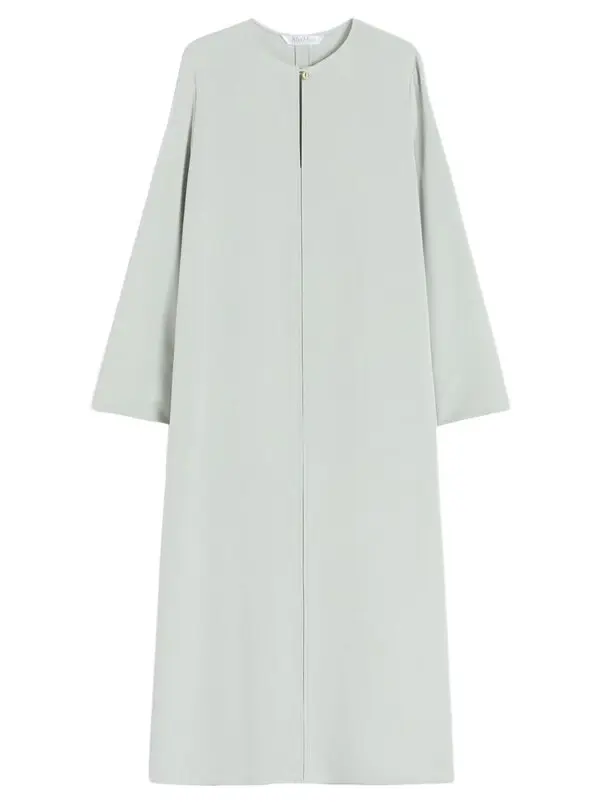 Max Mara Stretch Silk Crepe De Chine Kaftan Dress - Light Green