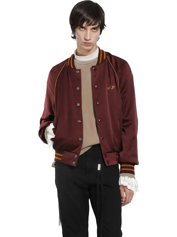 ANN DEMEULEMEESTER Lovers Forever Bomber Jacket - Red