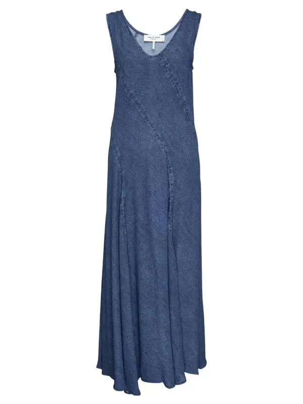 Rag & Bone Sleeveless Maxi Dress - Blue