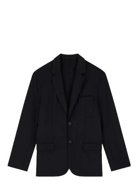 Emporio Armani Long-sleeved Suit Jacket - Black