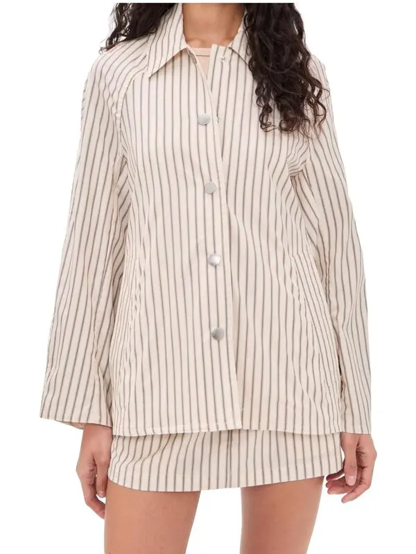 Rag & Bone Long-sleeved Striped Shirt - Nude