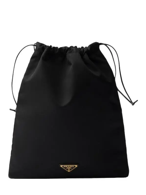 Prada Drawstring Clutch - Black
