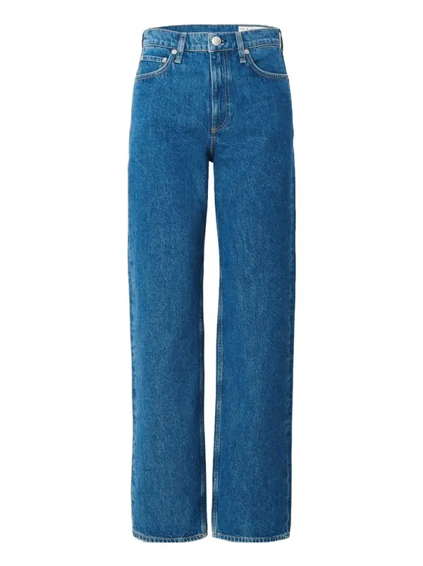 Rag & Bone Shea Relaxed Straight Jeans - Blue