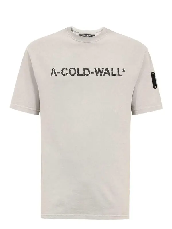 A-COLD-WALL* Overdye Logo-print T-shirt - White