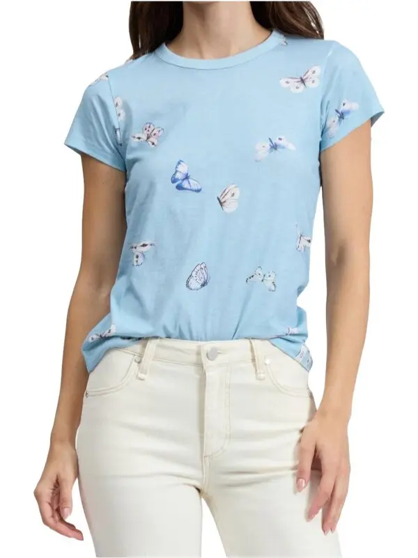 Rag & Bone Crew Neck Short-sleeved T-shirt - Blue