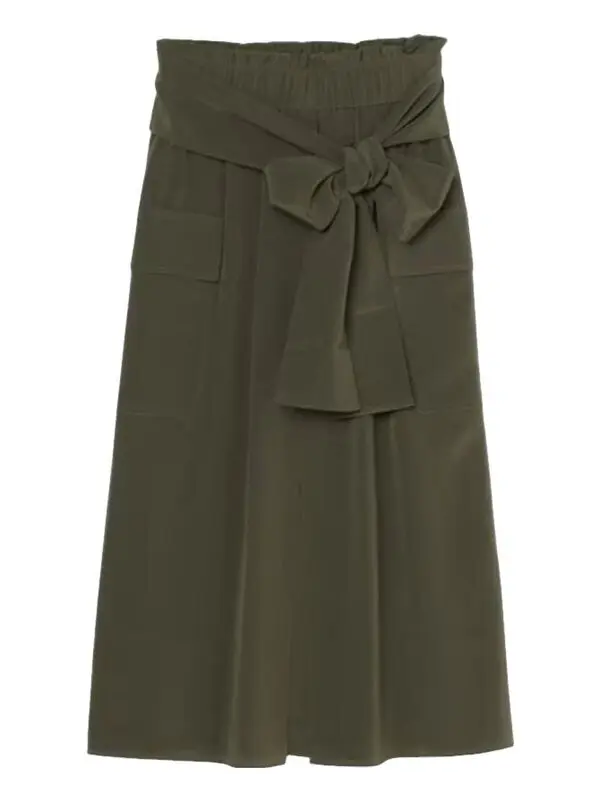 JOSEPH Crepe Pleated Skirt - Green