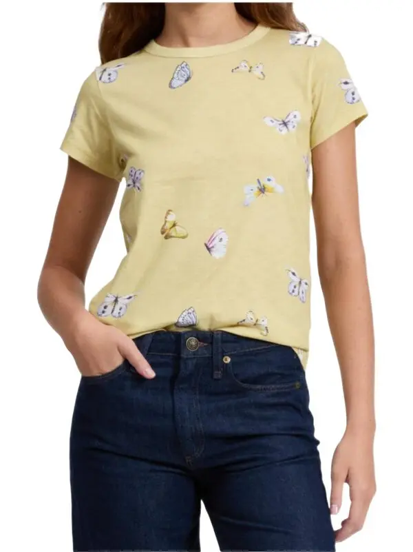 Rag & Bone Crew Neck Short-sleeved T-shirt - Nude