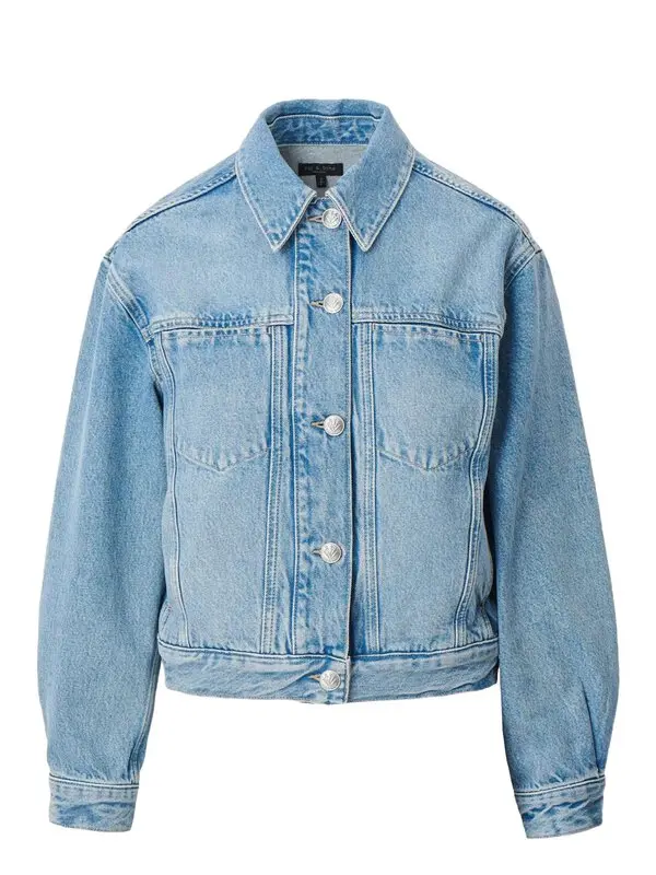 Rag & Bone Marie Denim Trucker Jacket - Blue