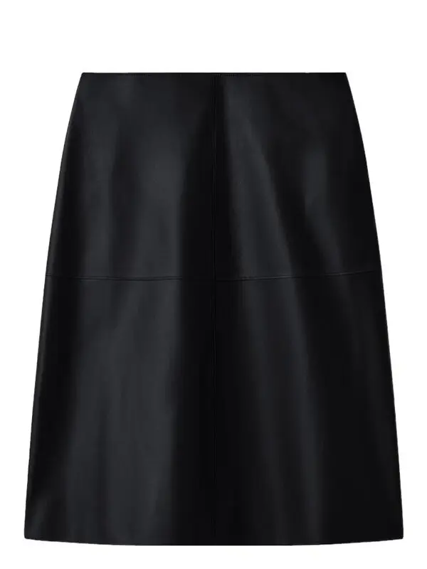 JOSEPH Niven Soft Nappa Leather Skirt - Black