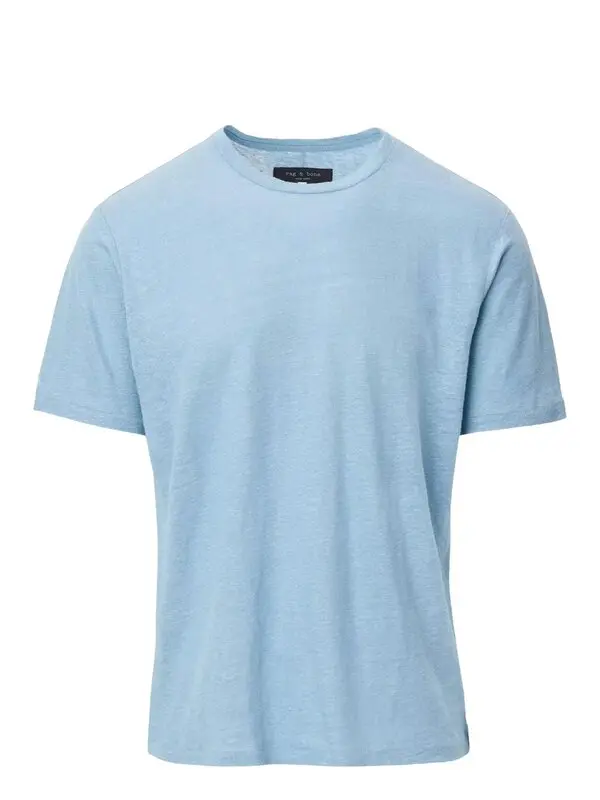 Rag & Bone Crew Neck Short-sleeved T-shirt - Fog Blue