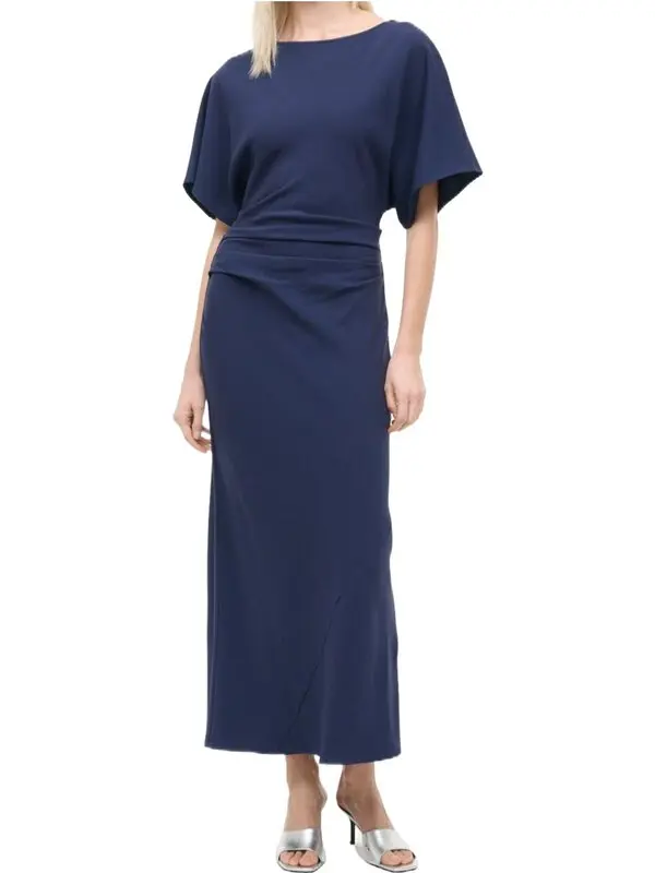 Staud Amelie Dress In Navy - Blue