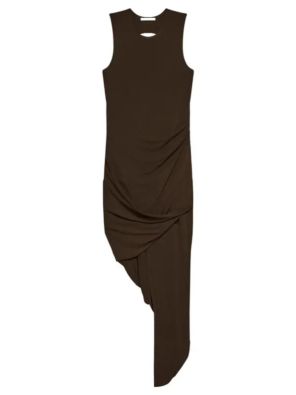 Helmut Lang Twisted Drape Dress - Bistre
