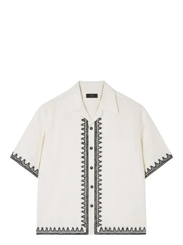 Alanui Akasha Embroidered-edge Shirt - White