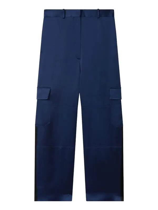 Stella McCartney Wide Leg Cargo Pants - Blue