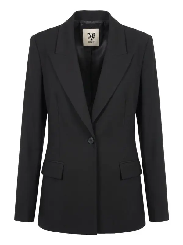 ANIYE BY Long-sleeve Blazer With Notched Lapel And Flap Pockets - Black