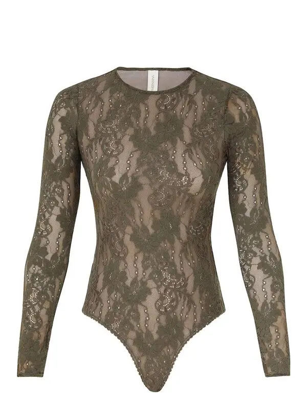 Zimmermann Lace Bodysuit - Brown