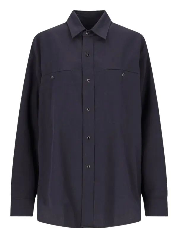 LEMAIRE Twill Button-up Shirt - Midnight Indigo