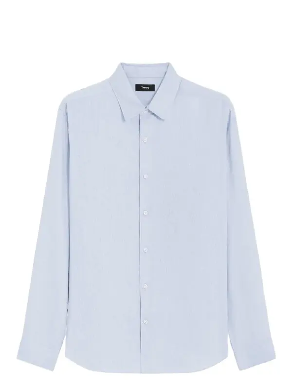 Theory Irving Shirt In Relaxed Linen - Olympic