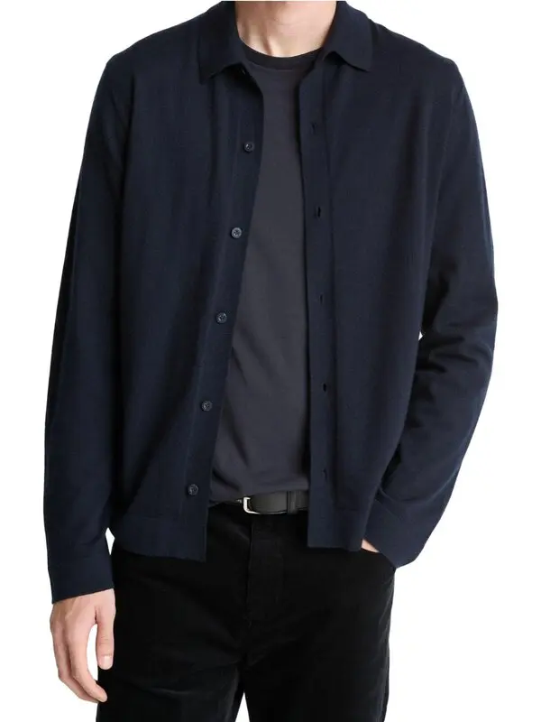 Vince Long Sleeve Shirt - Coast Blue
