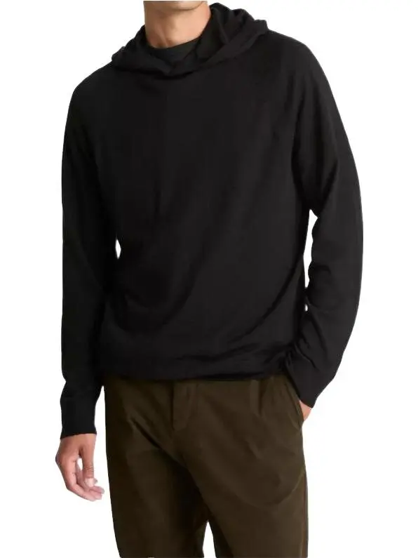 Vince Long-sleeved Hoodie - Black