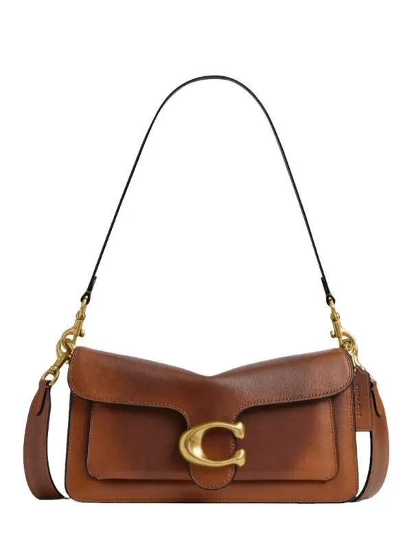 COACH Signature Hardware Shoulder Bag - Brown
