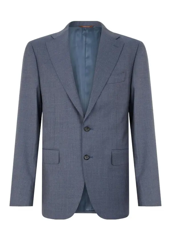 Canali Single-breasted Two-button Blazer - Blue