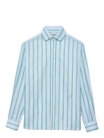 J.W.ANDERSON Striped Long-sleeve Shirt - Blue-green