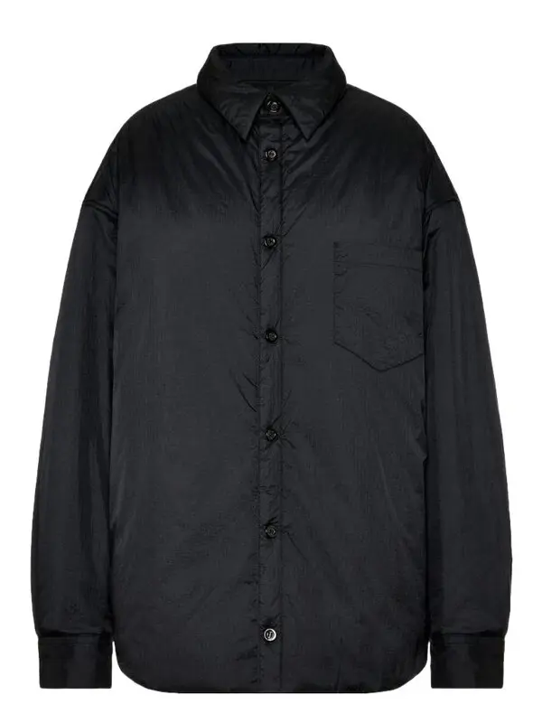 MAISON MARGIELA Oversized Padded Shirt Jacket - Black