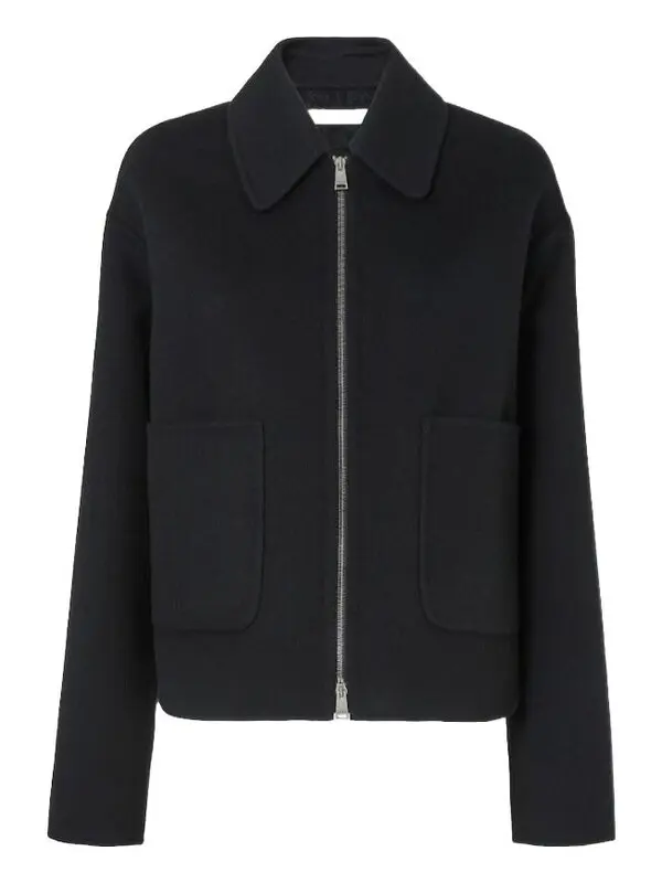 Fendi Ff Zucca Wool Blouson - Black
