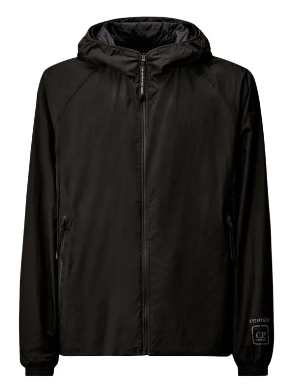 C.P. COMPANY Series Pertex Hooded Padded Jacket - Black