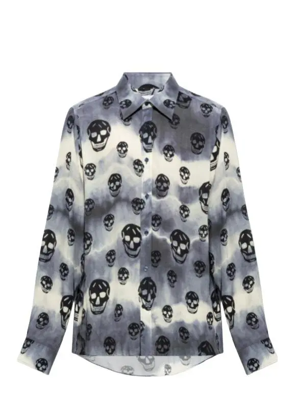 Alexander McQueen Long-sleeved Shirt - Grey