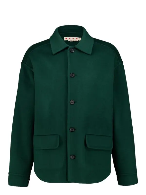 Marni Long Sleeve Casual Jacket - Green