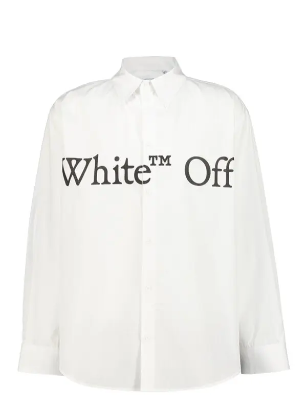 Off-White Bookish Scarf Poplin Shirt - White