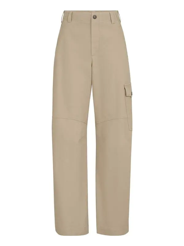 Brunello Cucinelli Monili Barrel-leg Cargo Pants - Beige