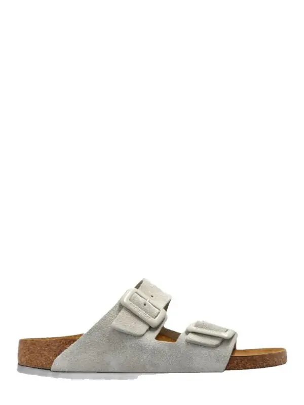 BIRKENSTOCK Dual-strap Slides With Color-matched Buckle - Oyster