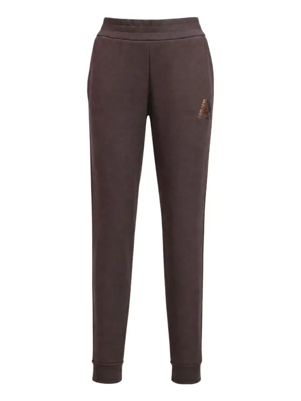 Armani Exchange Straight Leg Casual Pants With Elasticated Cuffs And Stretch Waistband - Black